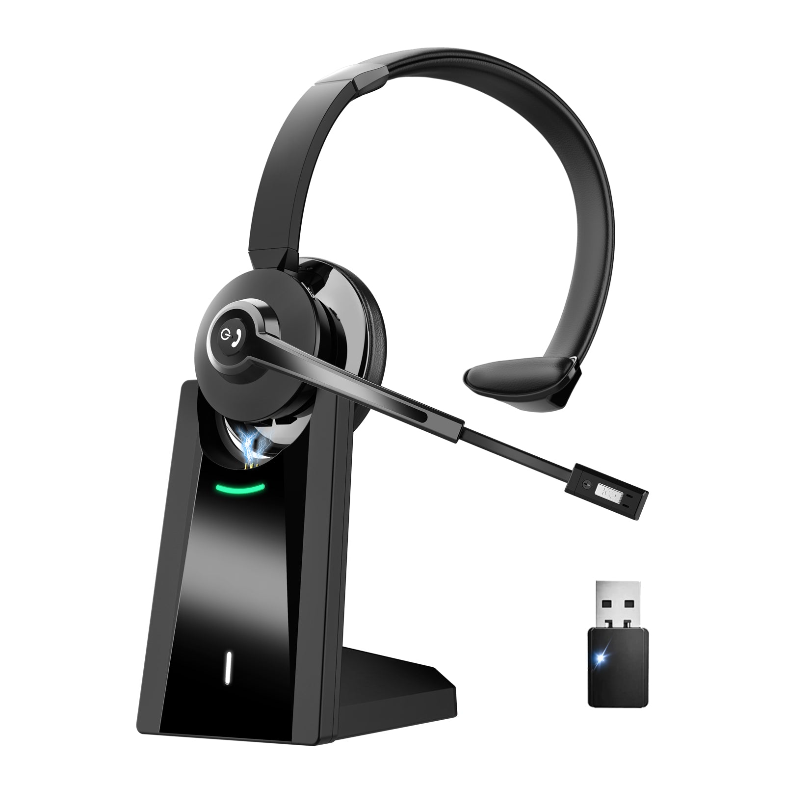 Earbay Wireless Dual Connection Headset - Black - No More Pain Ergonomics