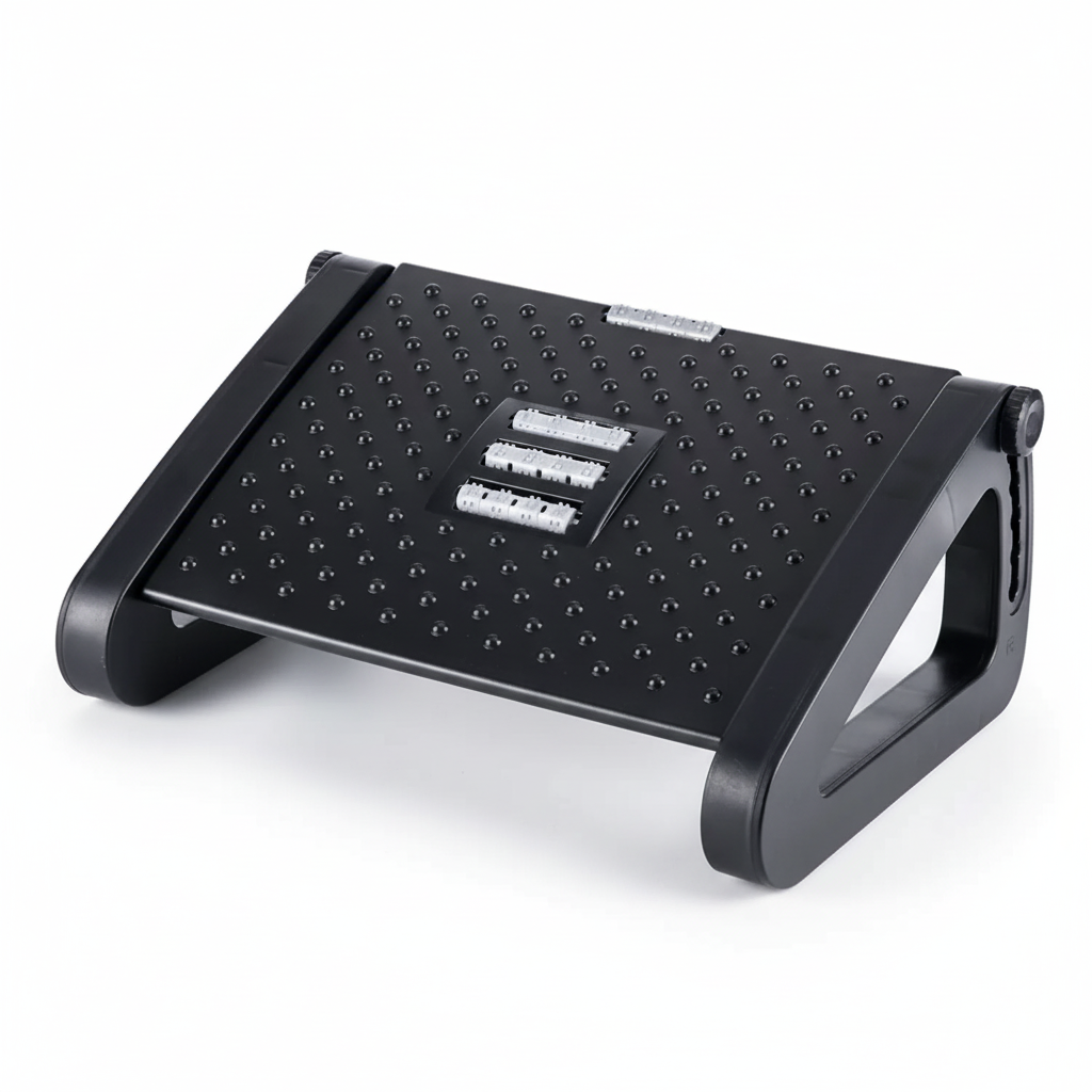 Adjustable Ergonomic Footrest - No More Pain Ergonomics