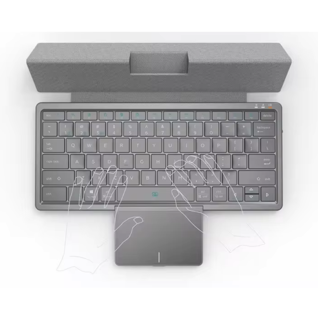 Compact Ergonomic Keyboard with Stand and Trackpad – No More Pain ...