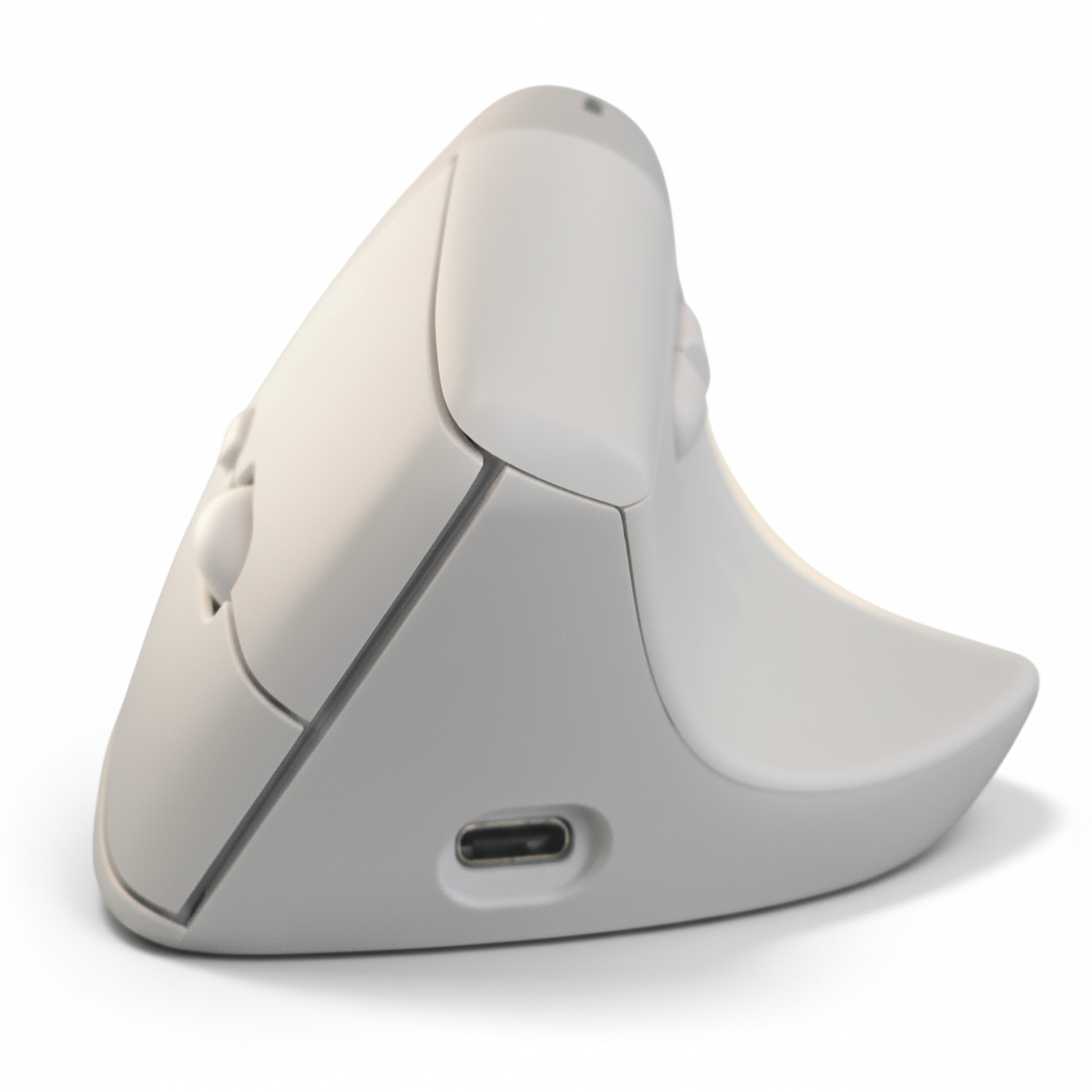 Elevate Vertical Ergonomic Mouse - White – No More Pain Ergonomics