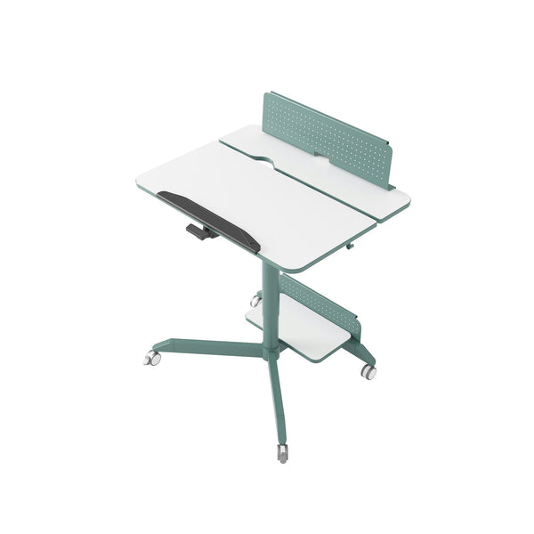 Mobile Standing Desk With Tilting Desktop - No More Pain Ergonomics