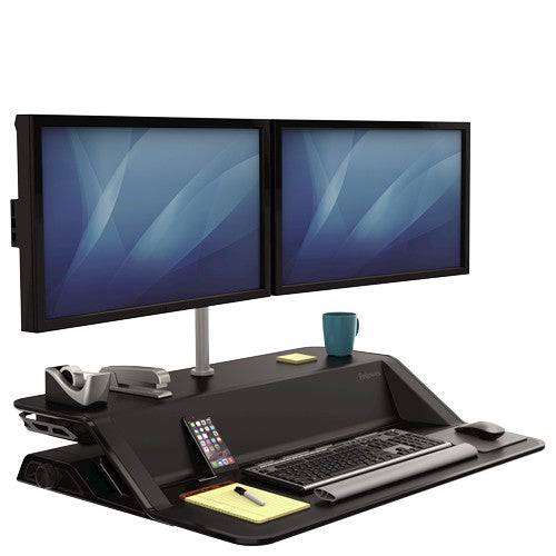 Fellowes Lotus Sit to Stand Workstation - No More Pain Ergonomics